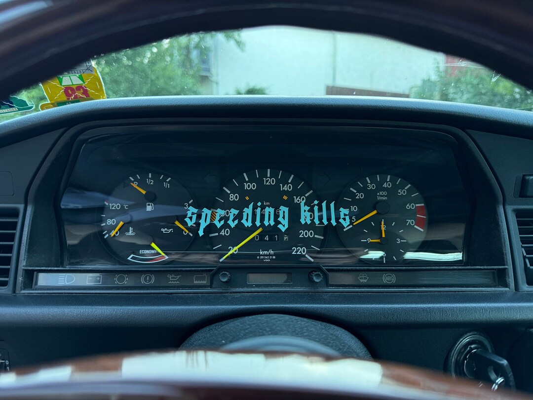 Car Sticker Speeding Kills - Car Sticker for Speedometer - Car Sticker ...
