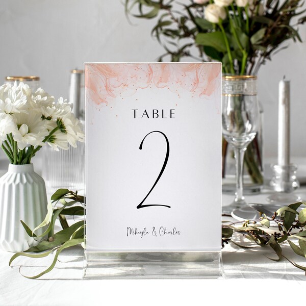 Coral Table Numbers - Etsy
