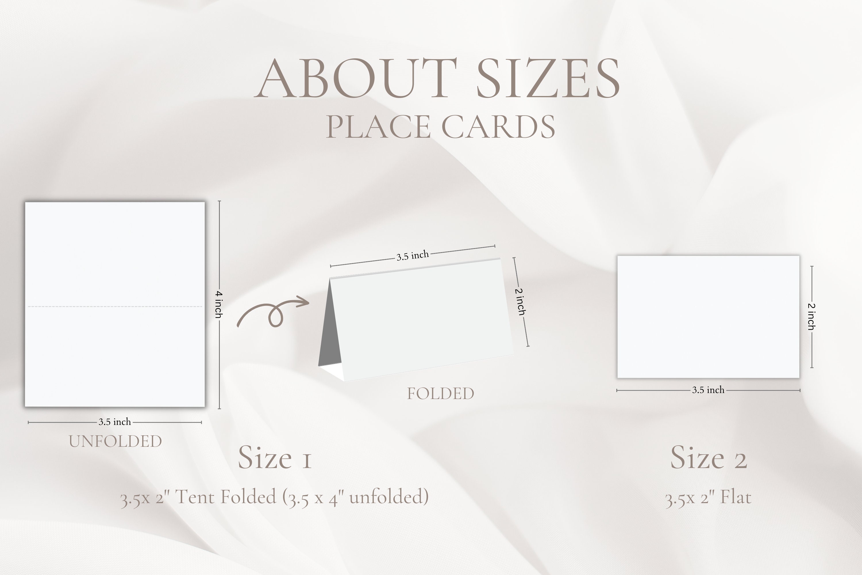 Minimal Wedding Place Cards Template, Elegant Place Card, Wedding Table ...