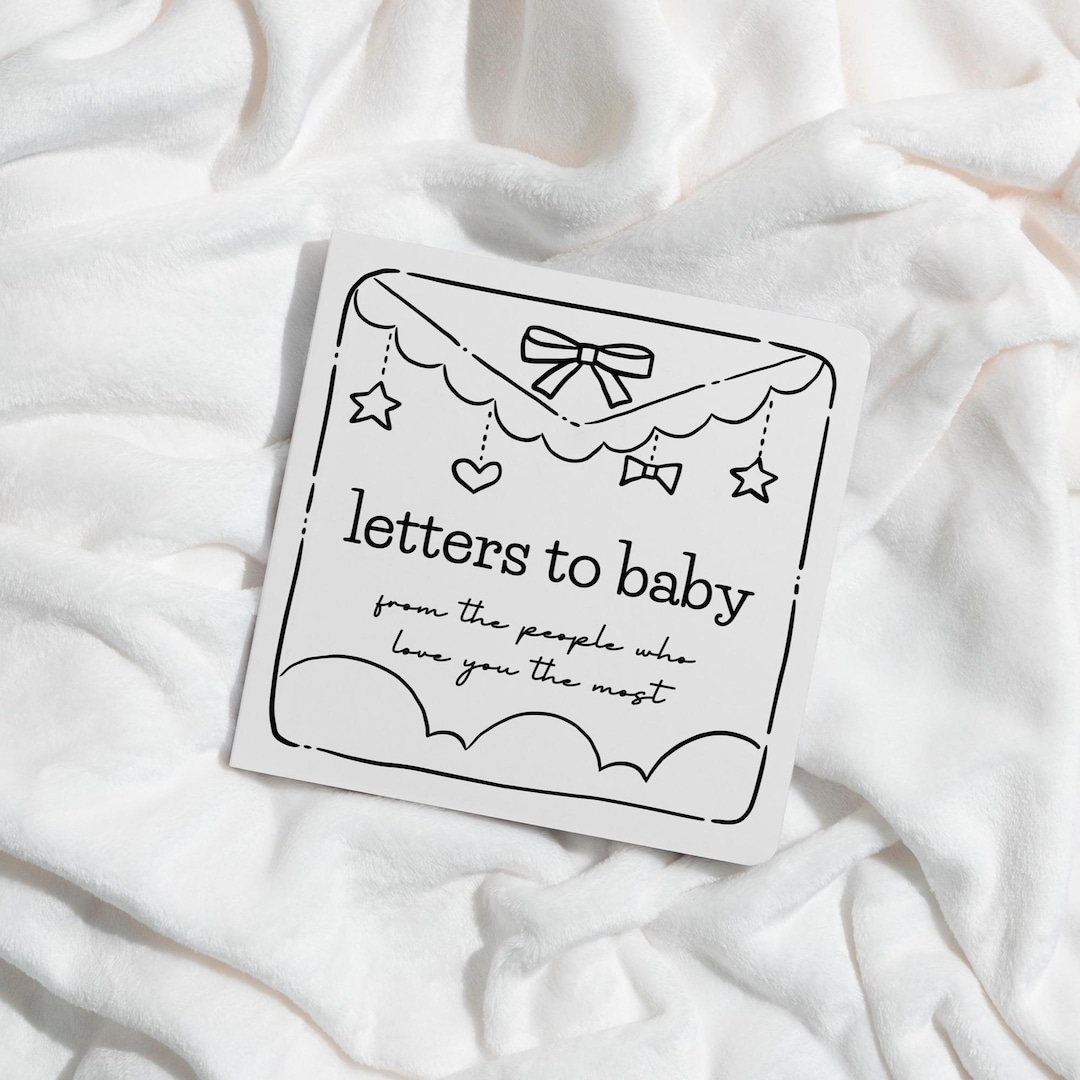 Letters to Baby Printable Keepsake, Letters to Baby Book, Baby Shower ...