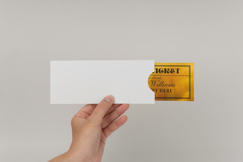 Editable Golden Ticket Gift Card Template, Gift Voucher Golden Ticket ...