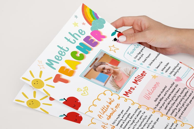 Meet the Teacher Template, Editable Meet the Teacher, Get to Know Your ...