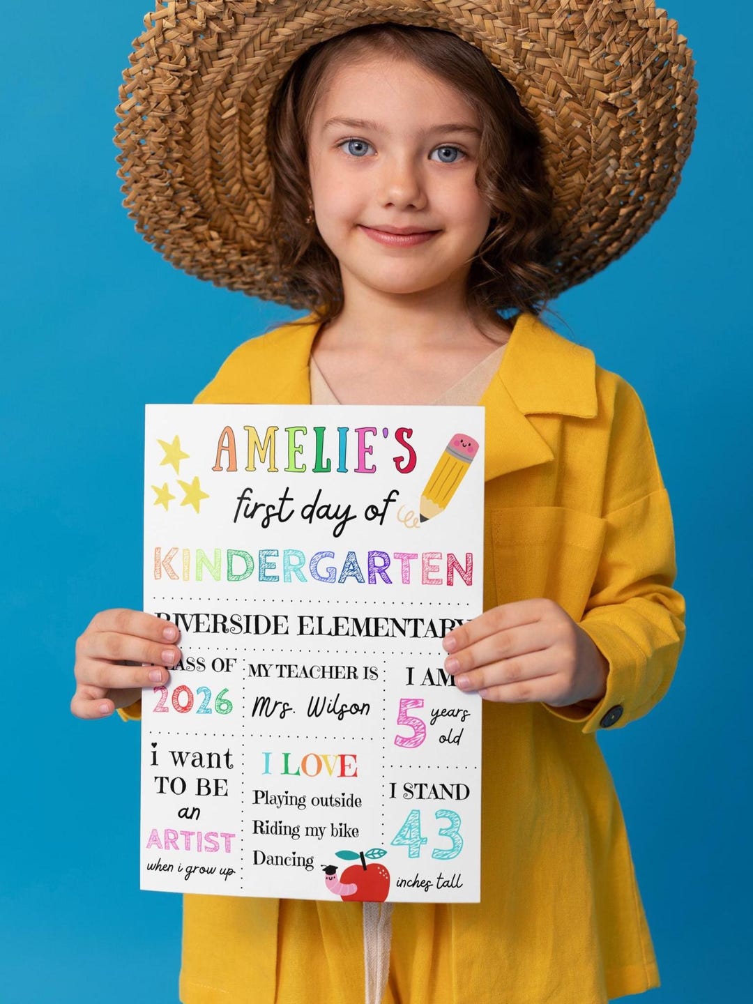 First Day of School Sign, Editable Back to School First Day of ...