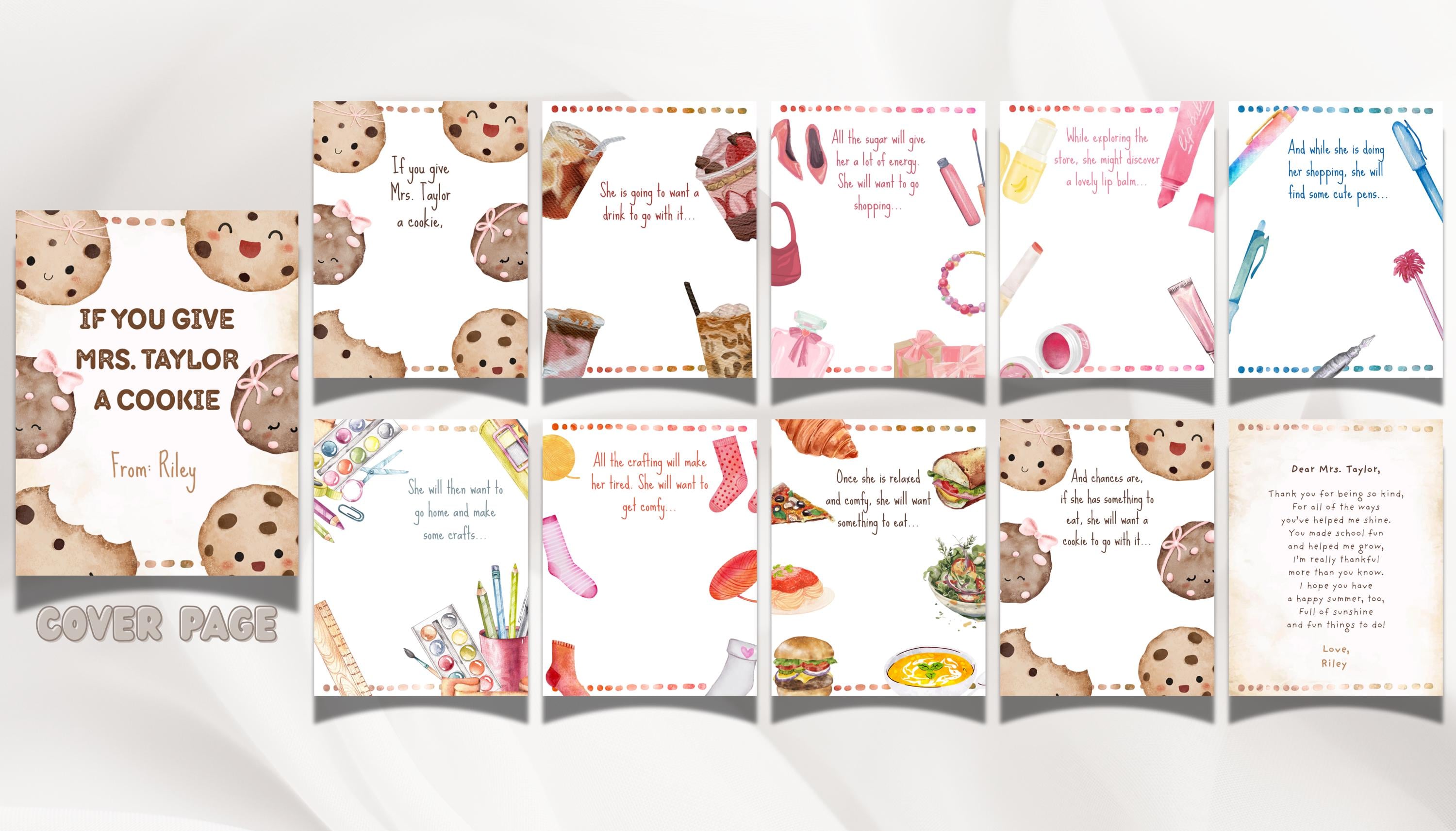 If You Give Your Teacher a Cookie Book, End of the Year Teacher ...