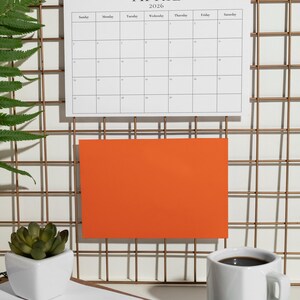 Editable 2026 Minimalist Calendar, 2026 Planner Landscape, 2026 Monthly ...