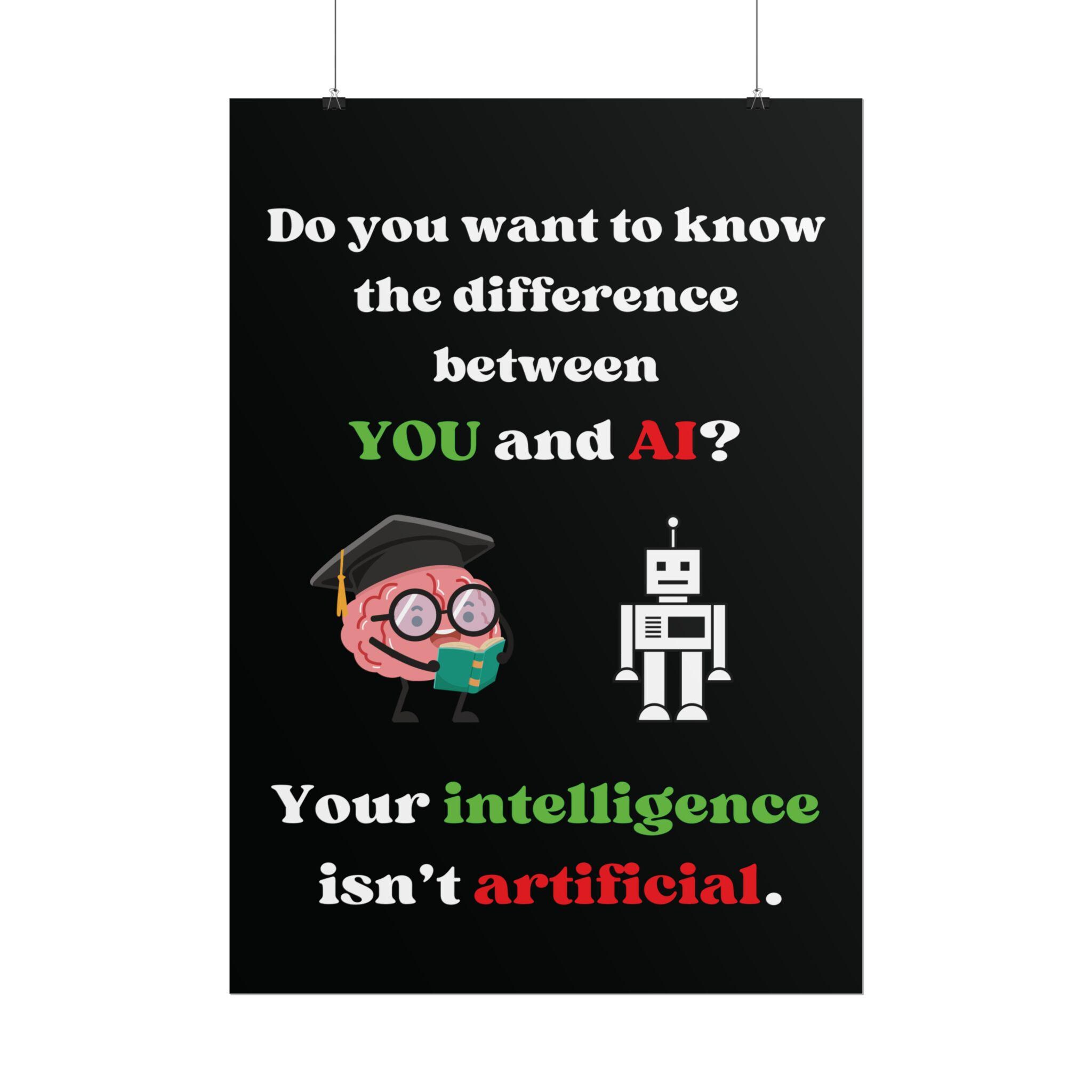 Rolled Classroom Poster Student Vs. AI - Etsy