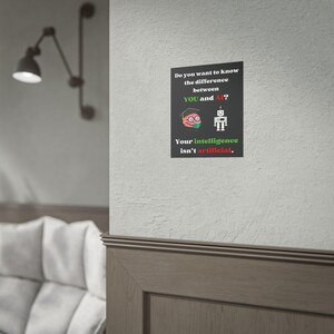 Rolled Classroom Poster Student Vs. AI - Etsy