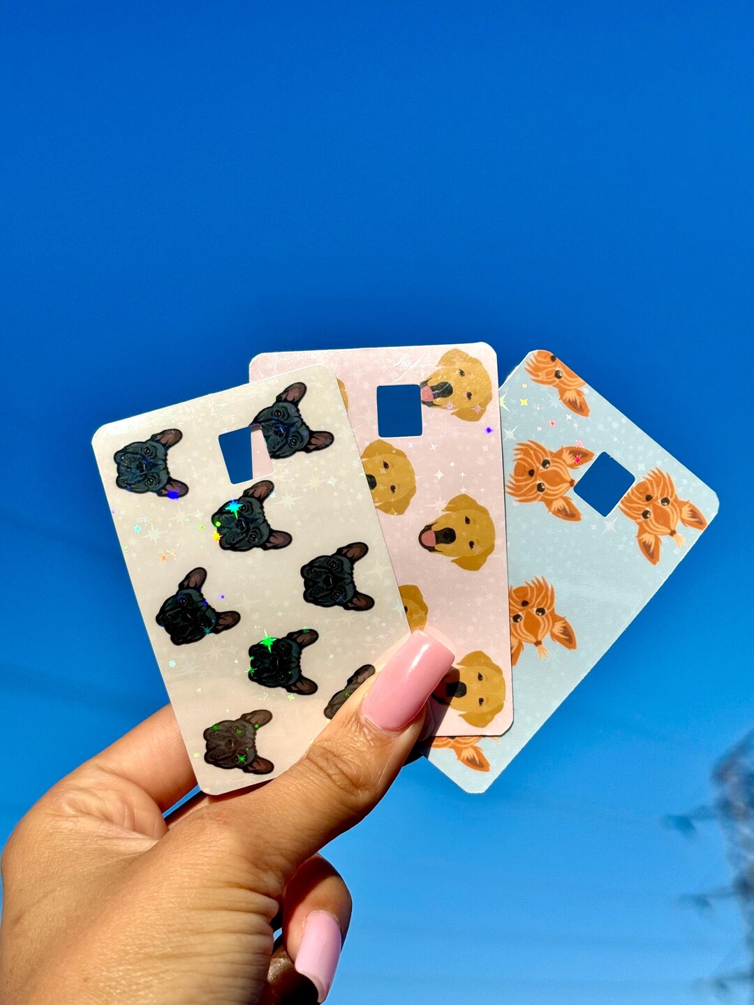 15 Dog Breed Card Sticker Dog Debit Card Skin Waterproof Sticker Puppy ...