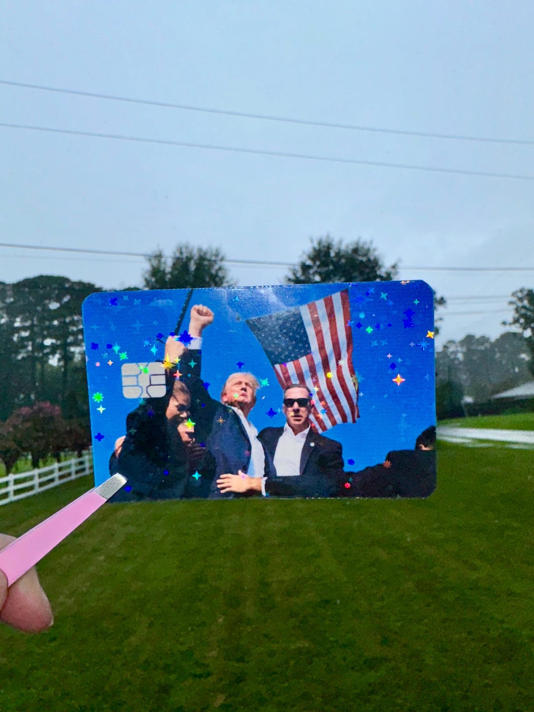 Trump 2024 Card Sticker Holographic Credit Card Skin Trump Debit Card ...