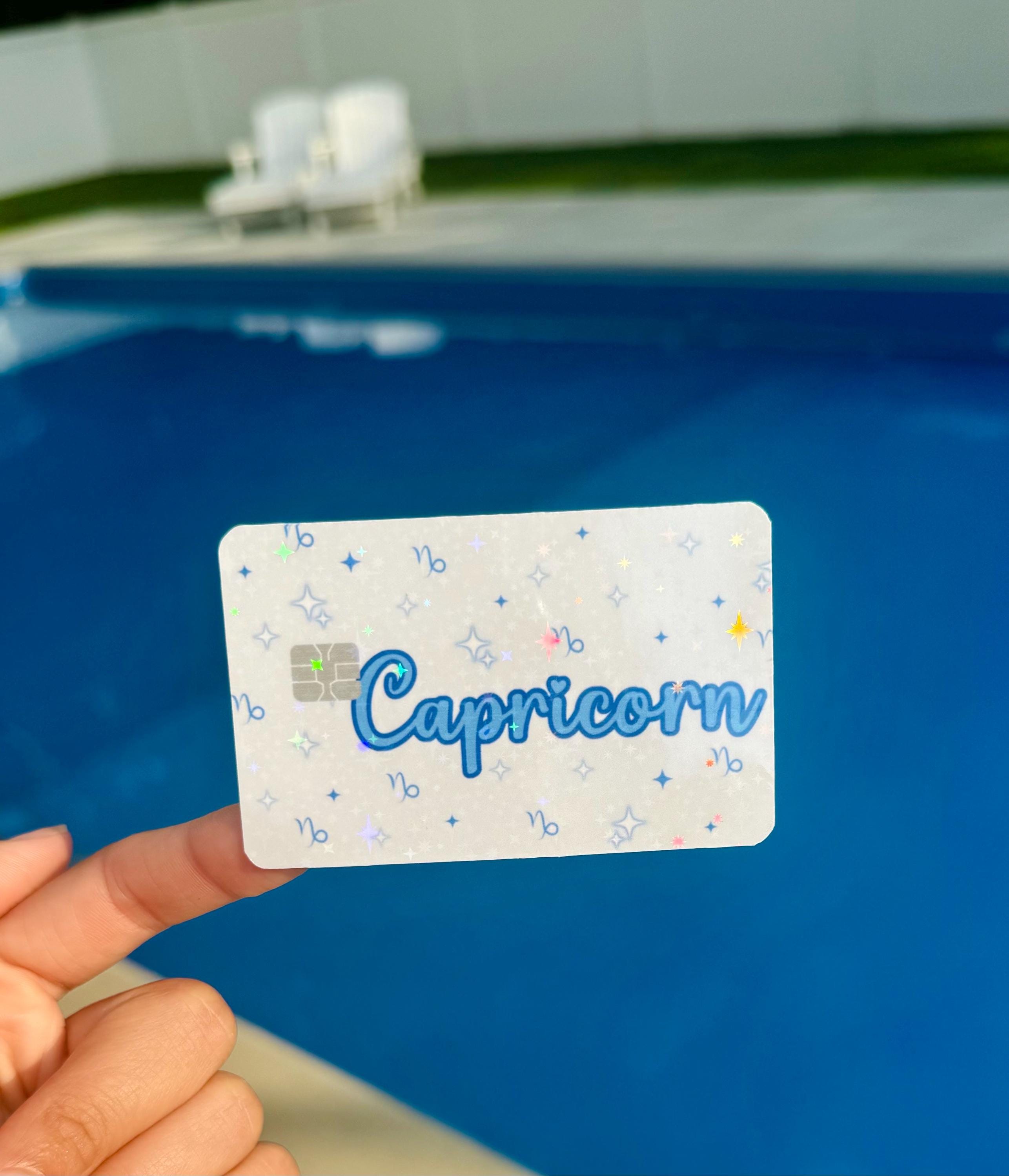 Zodiac Sign Holographic Card Sticker Astrology Credit Card Skin Debit ...