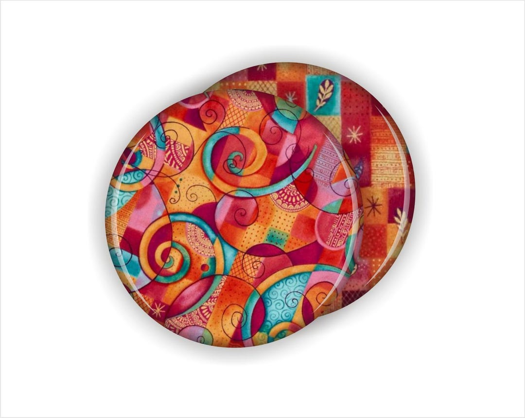 Bright Boho Coaster Set, Set of Four Bohemian Pattern Coasters - Etsy