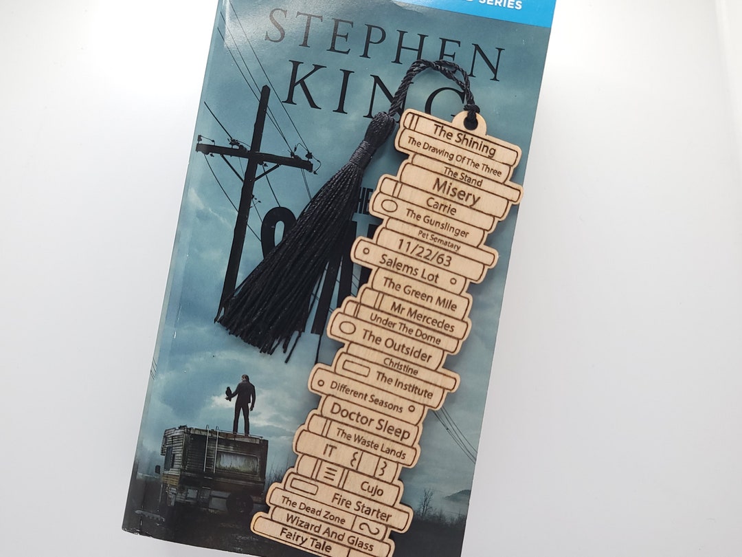 Stephen King Books Bookmark, Book Tracker Bookmark, Stephen King Book ...