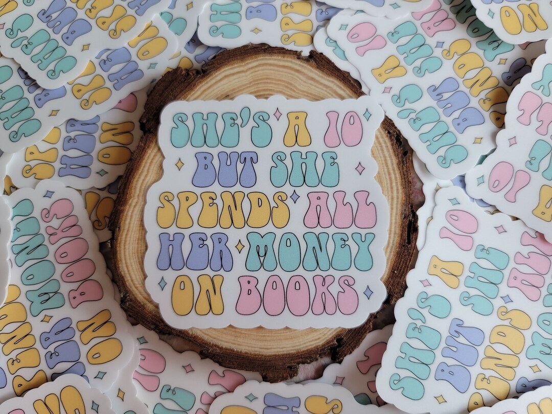 Book Related Humor Vinyl Stickers, Cute Book Sticker, Book Lover ...