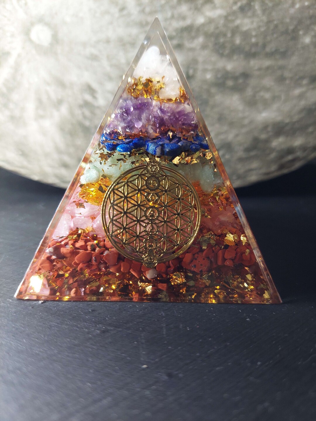 Chakra Harmony Pyramid for Meditation and Altar - Chakra Cleansing ...