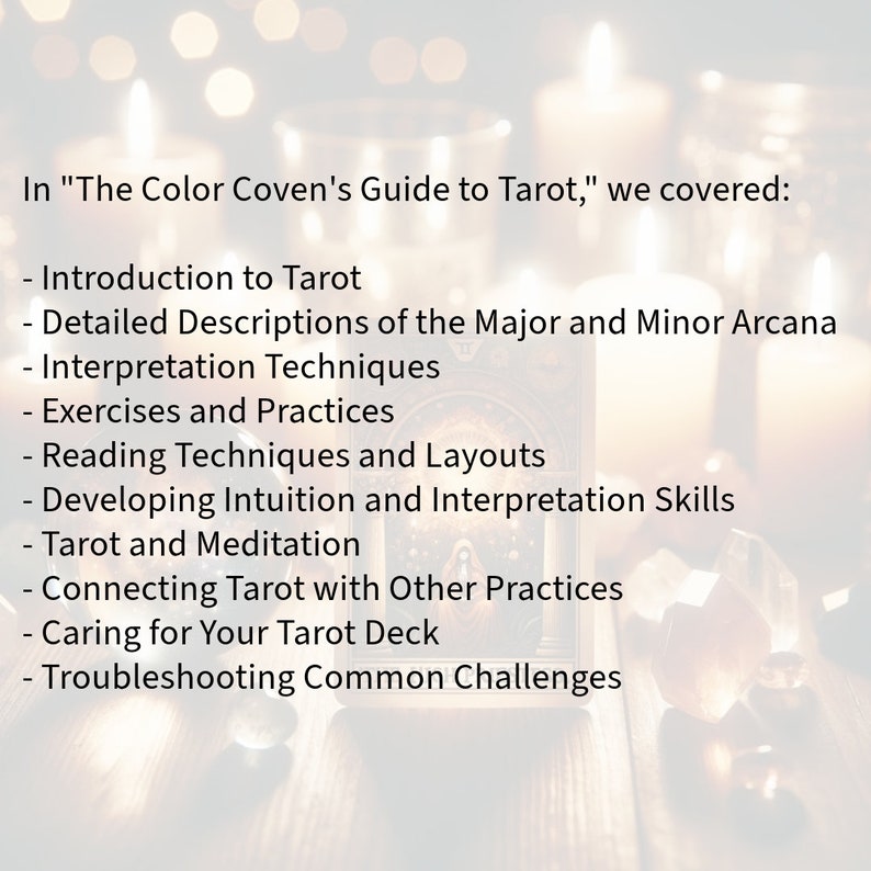 Tarot Reading Guidebook Digital "pdf" for Beginners - Etsy