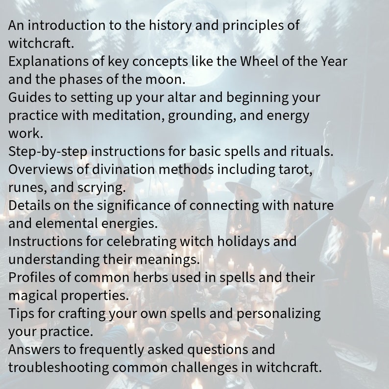 How to Be A Witch Guidebook Digital pdf for Beginners / All You Wonder ...