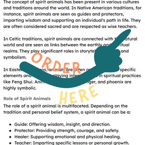 Spirit Animal Guidebook Digital "pdf" - What is Spirit Animal - What ...
