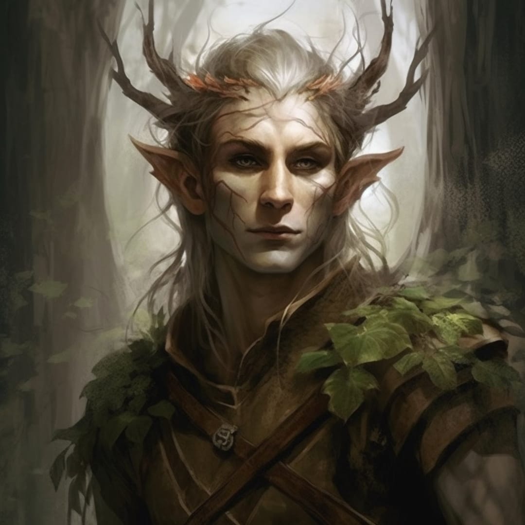 Wood Elf Spirit Companion - Male - Female -tell Me Your Desired ...