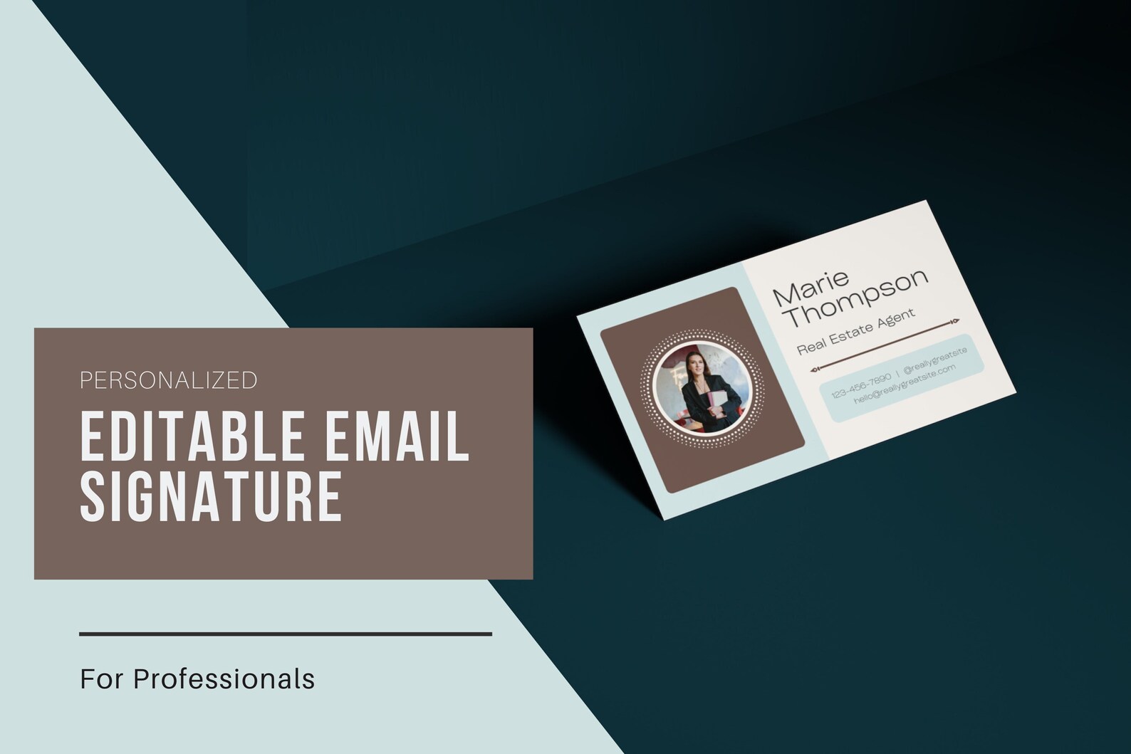 E-mail Signature Template | Professional Email Template Canva Editable ...