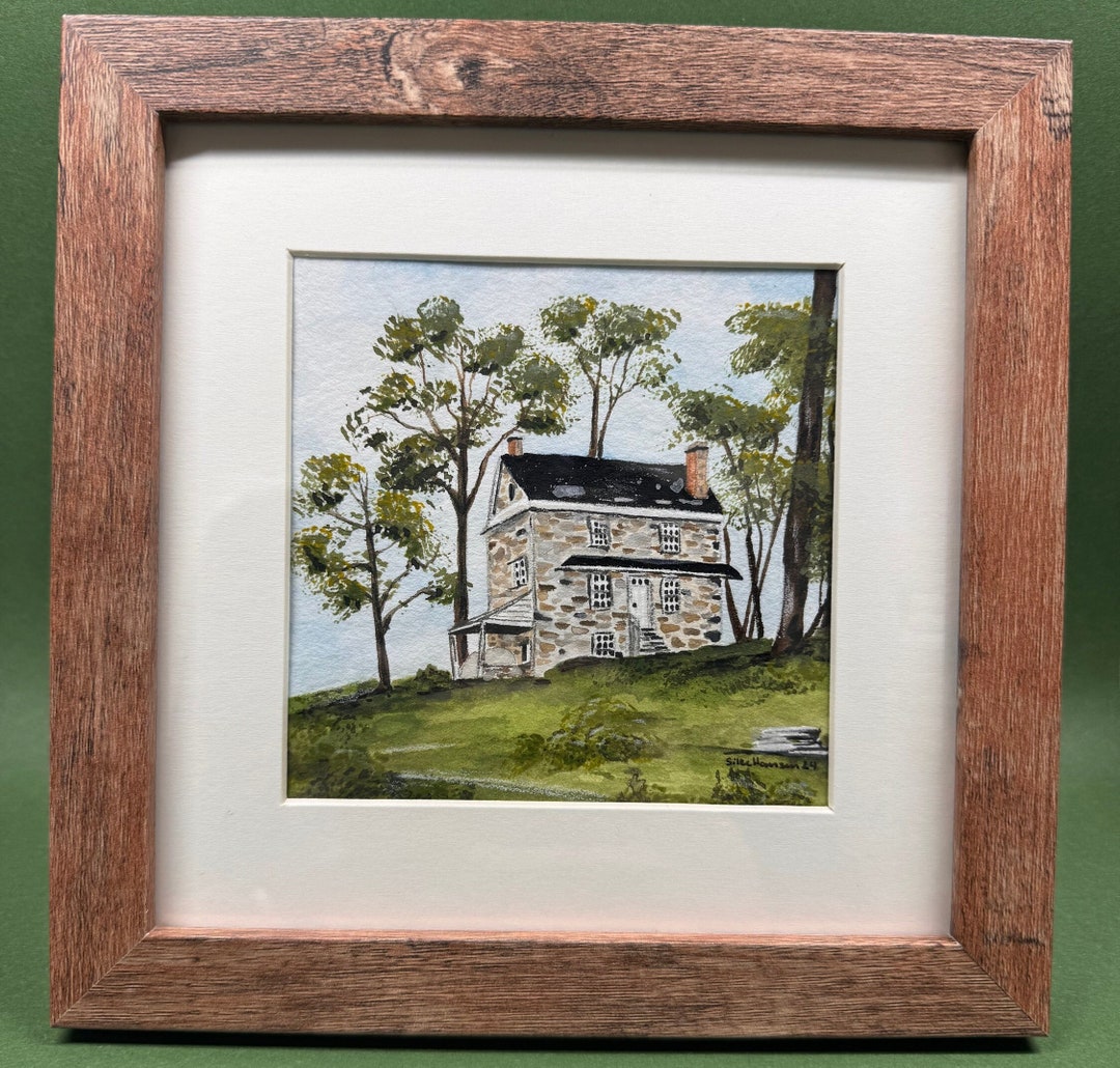 Original John Chads House, Built by John Wyeth, Watercolor Painting, in ...