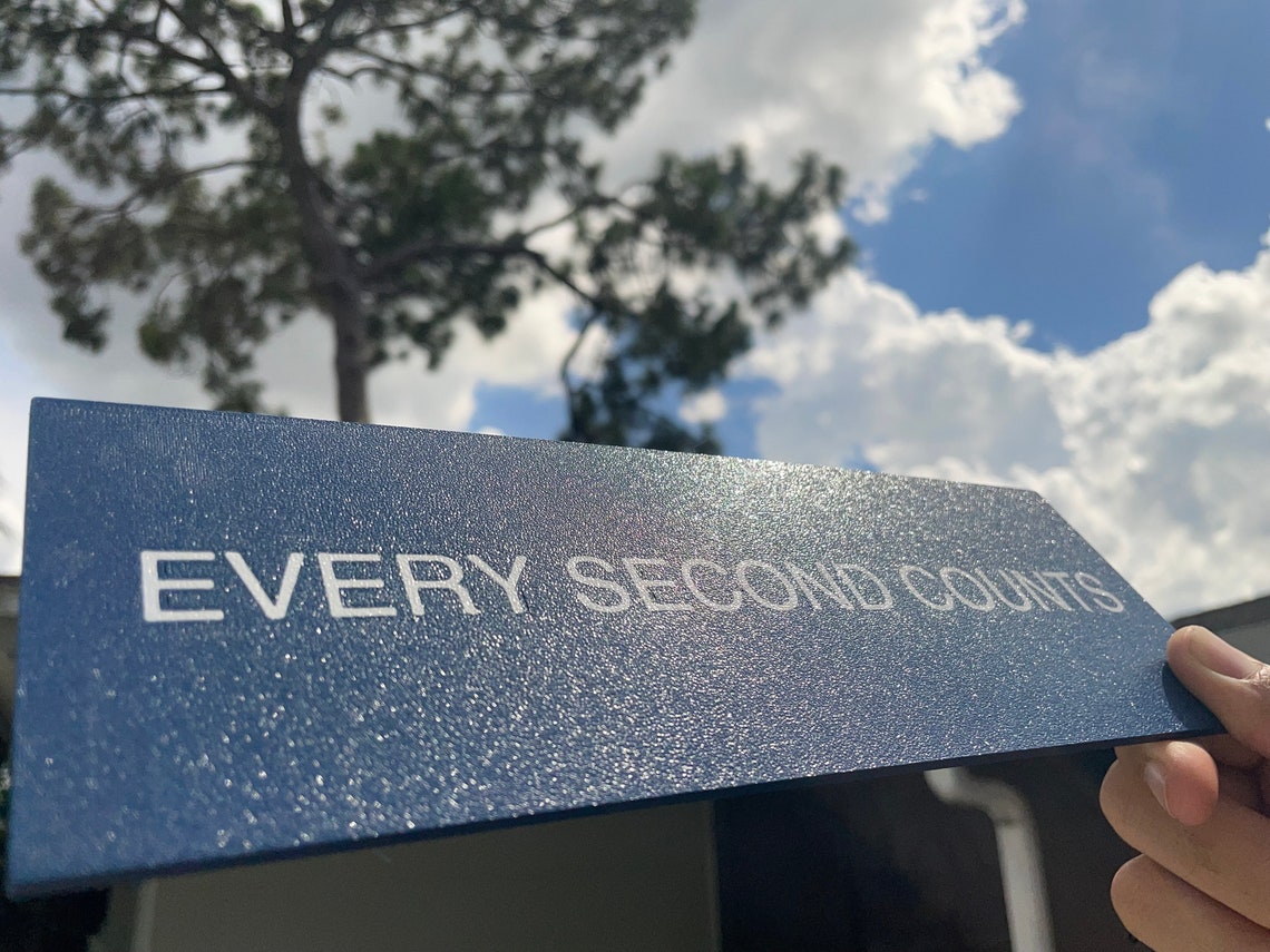 10” Every Second Counts Wall Sign | Adhesive Strips Included | as Seen ...