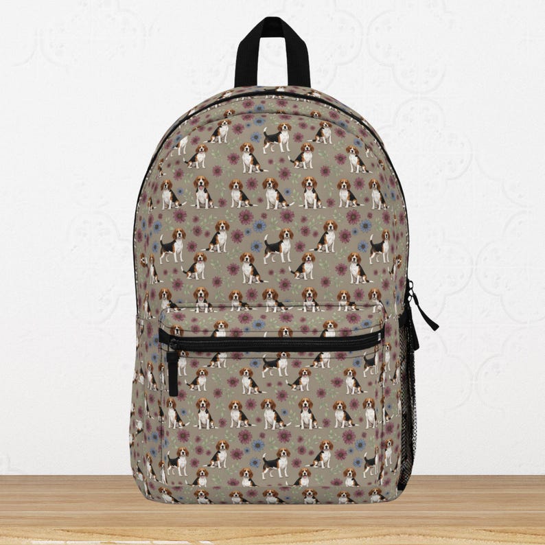 Beagle Backpack, Cute Back to School Bag for Dog Lovers, Travel Bookbag ...