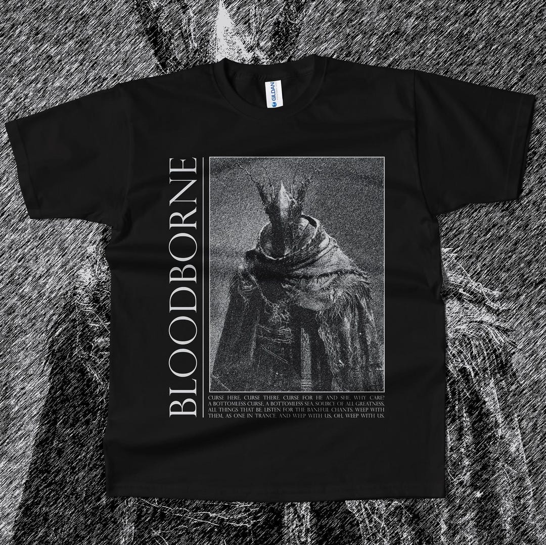 Bloodborne Tshirt, Gothic Tee, Elden Ring, Dark Souls, Soulslike, From ...
