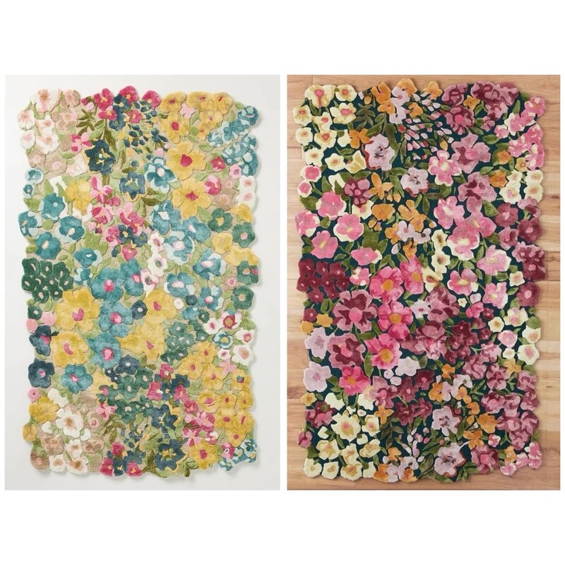 Floral Tufted Rug - Etsy