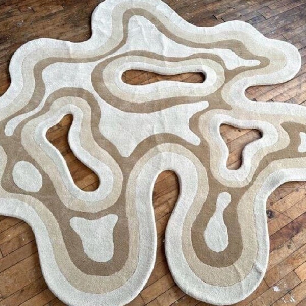 Abstract Shaped Rug - Etsy