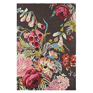 Floral Design Rose Hand Tufted Rug for Home Decorative, Modern ...