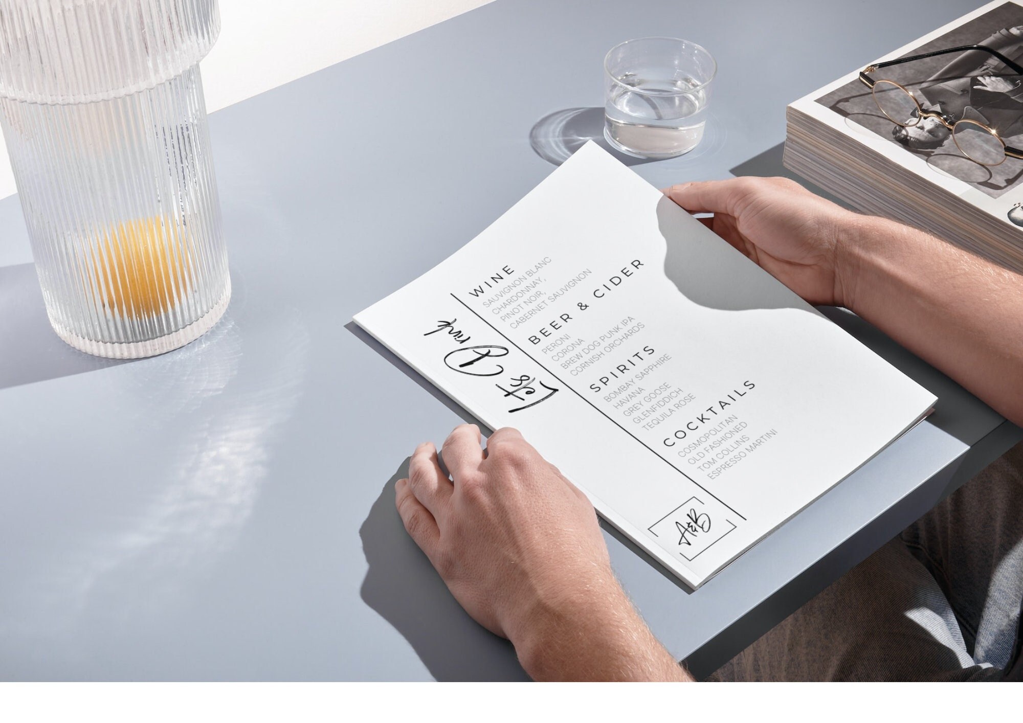 Bar Menu Template | A5 | 3 Designs in One | Editable Template | Drinks ...