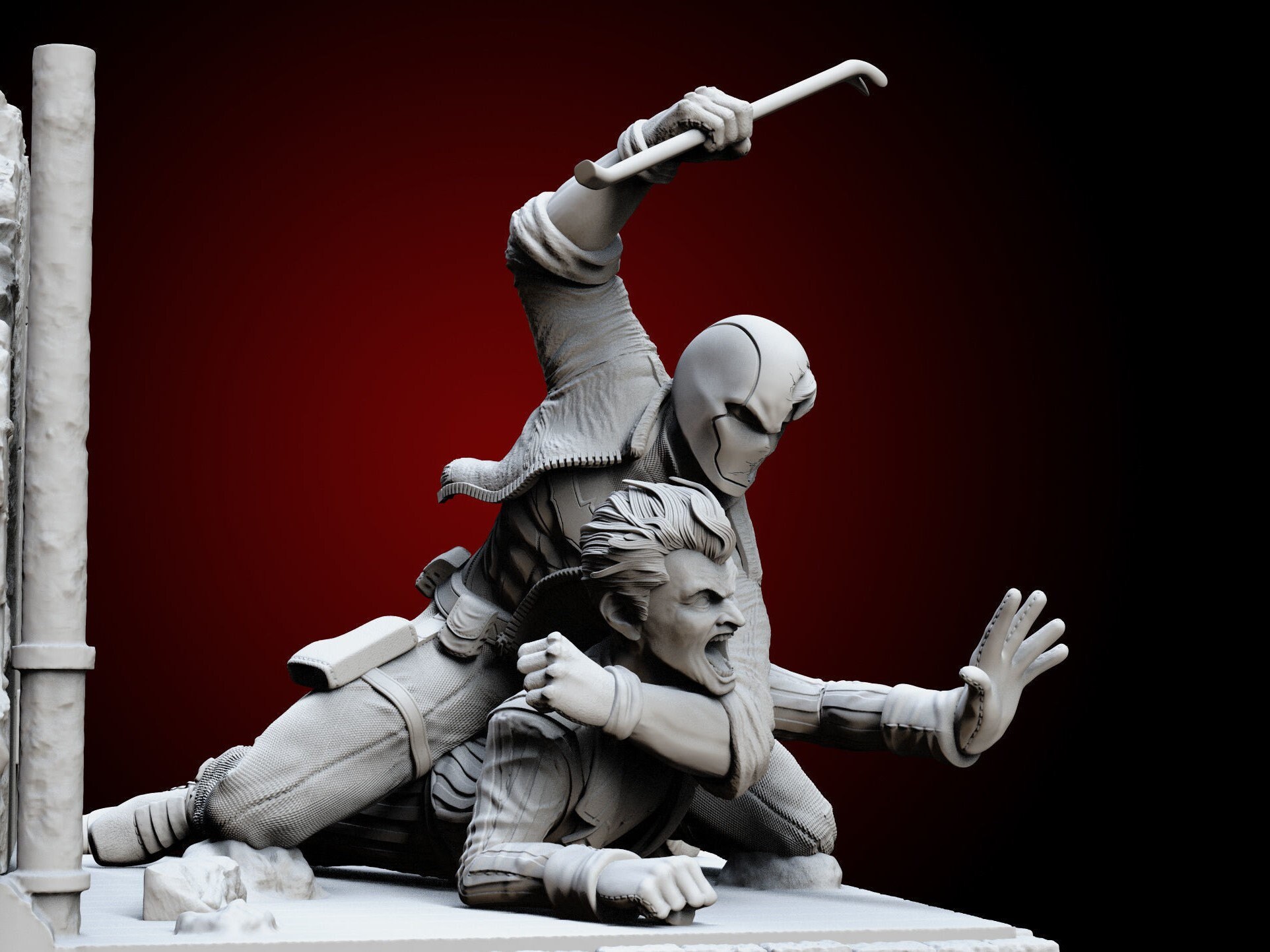 Red Hood Diorama Model for Print STL File for 3D Printers 3D - Etsy