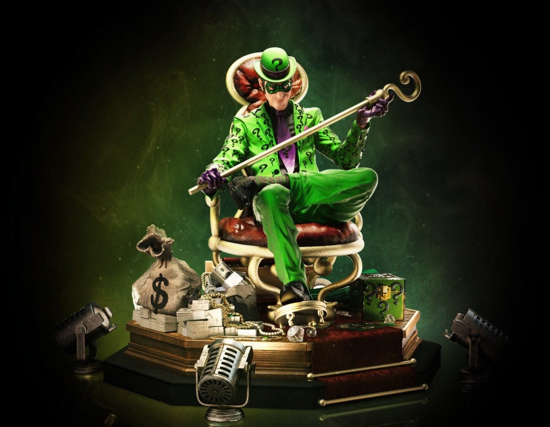 Riddler Diorama Model for Print STL File for 3D Printers 3D - Etsy ...