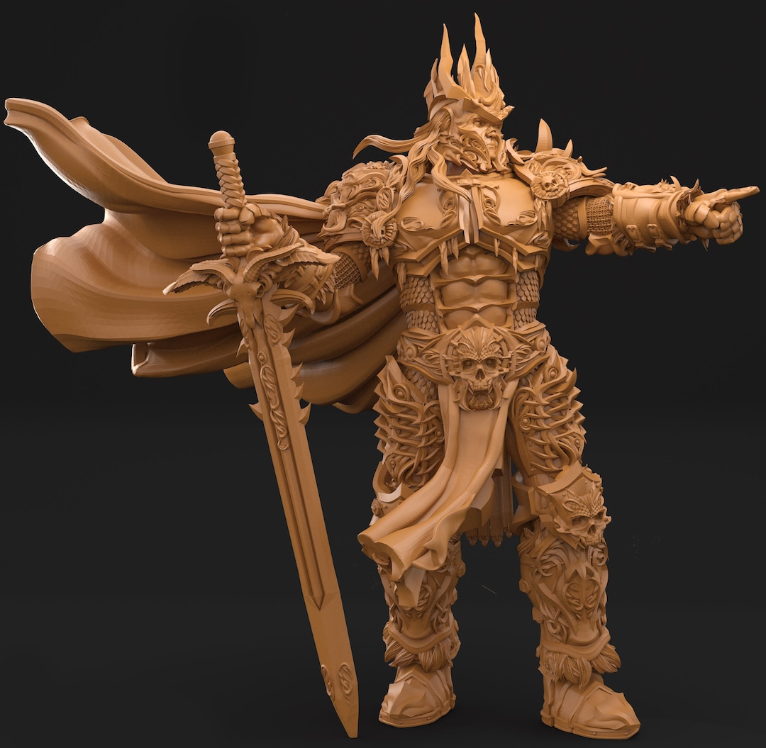 Lich King Model for Print STL File for 3D Printers 3D Model - Etsy