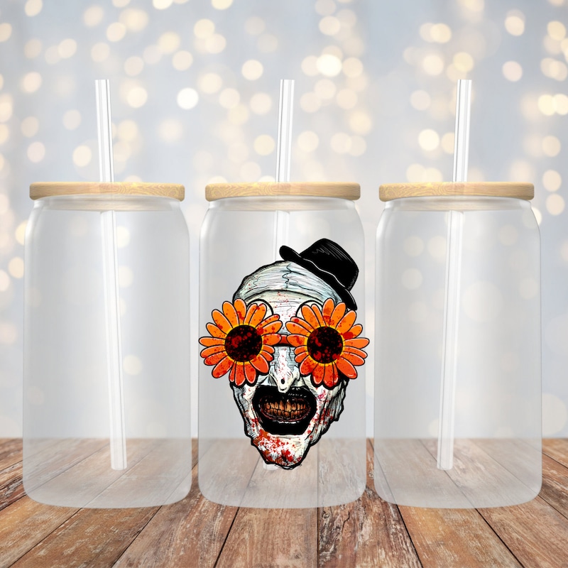 Art the Clown Flower Glasses - Etsy