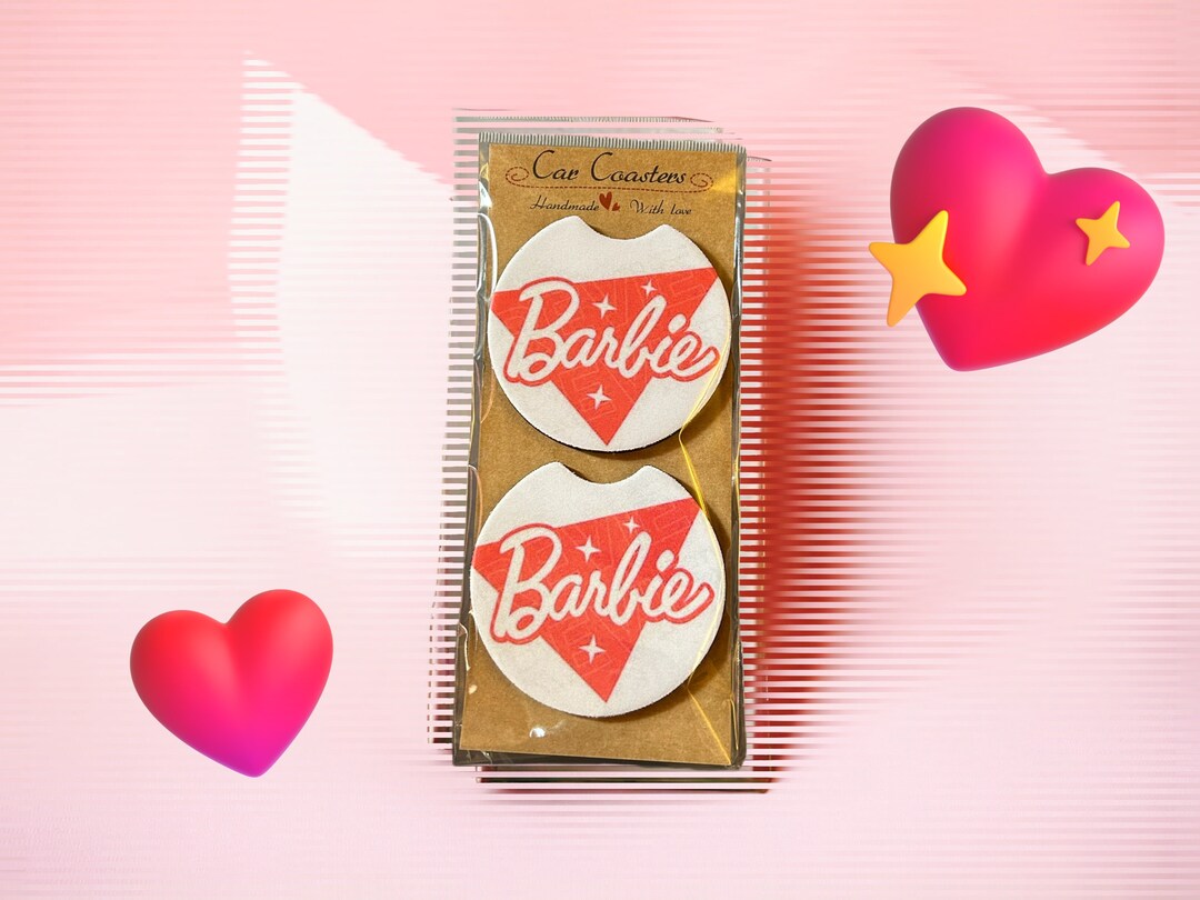 Barbie Car Coasters, Cute Car Coasters, Sublimation Car Coasters - Etsy