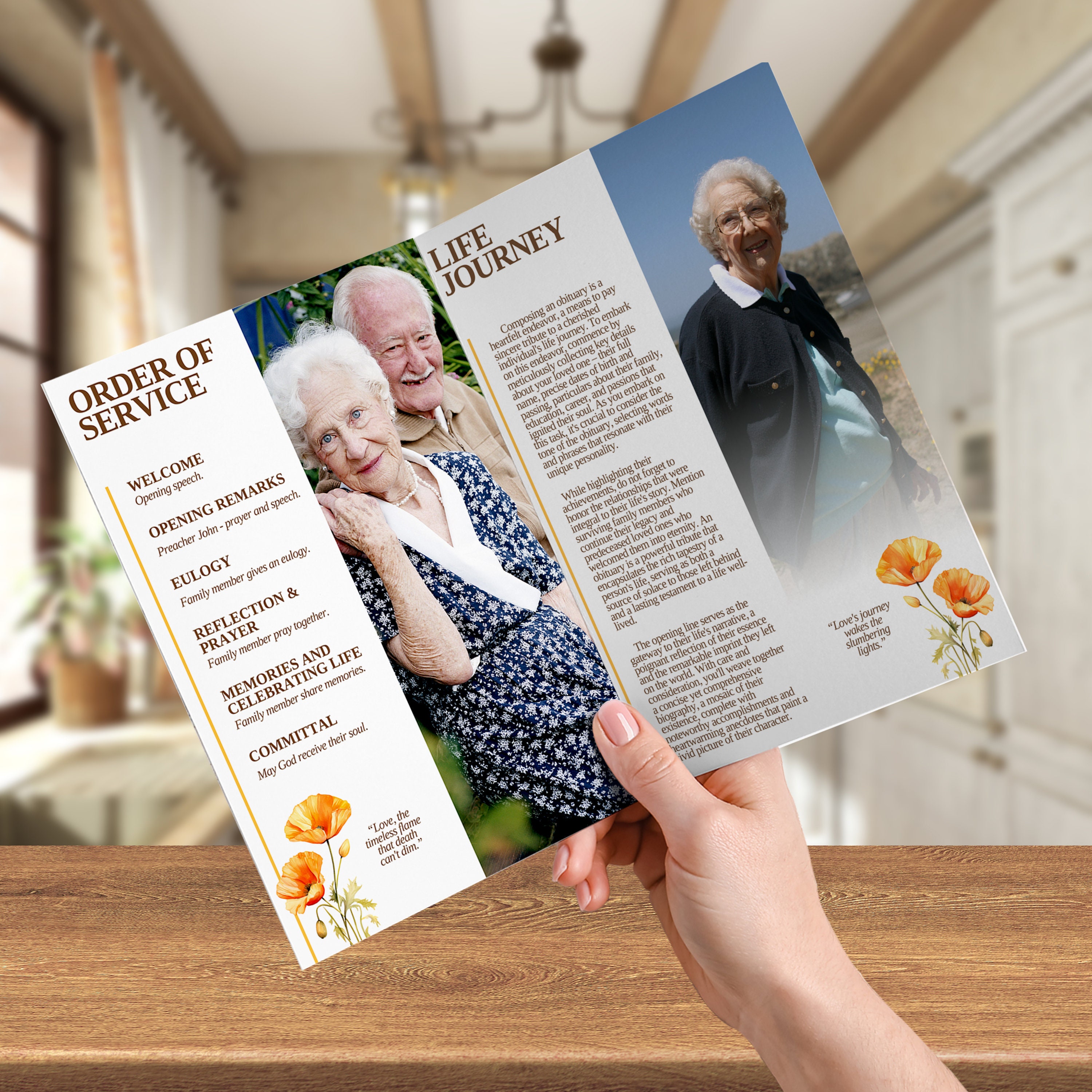 Editable Catholic Funeral Program Template for Celebration of Life ...