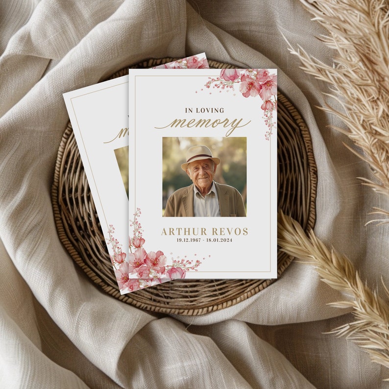 Editable Funeral Program Template Instant Download Obituary Template ...