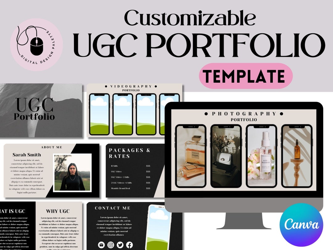 UGC Portfolio UGC Template UGC Media Kit Customizable Canva Template ...