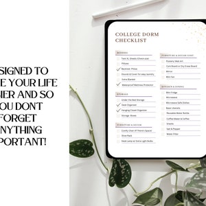 College Dorm Essentials Checklist | College Dorm Room Checklist ...