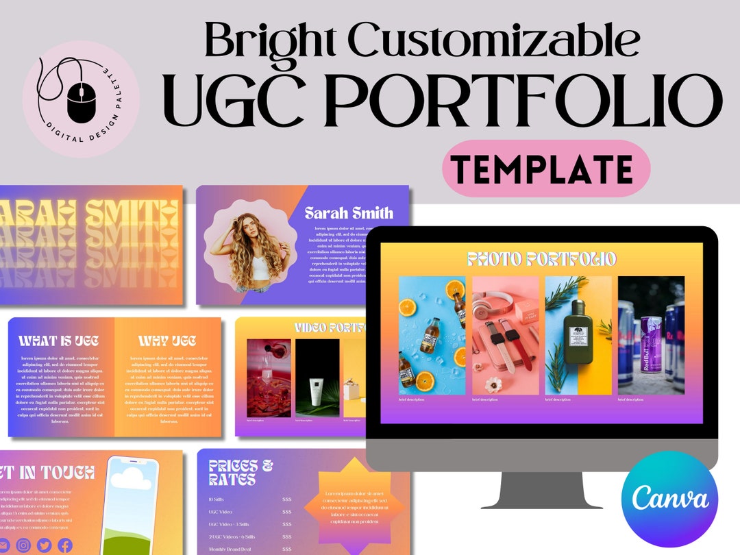 UGC Portfolio UGC Template UGC Media Kit Customizable Canva Template ...