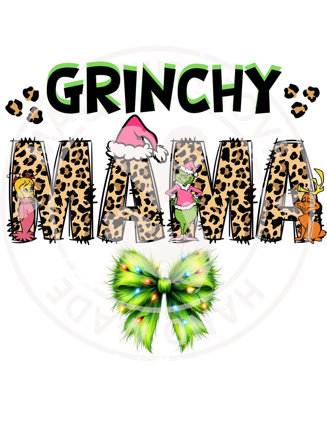 Grinchy Mama BUNDLE of 2 Designs - PNG - Etsy