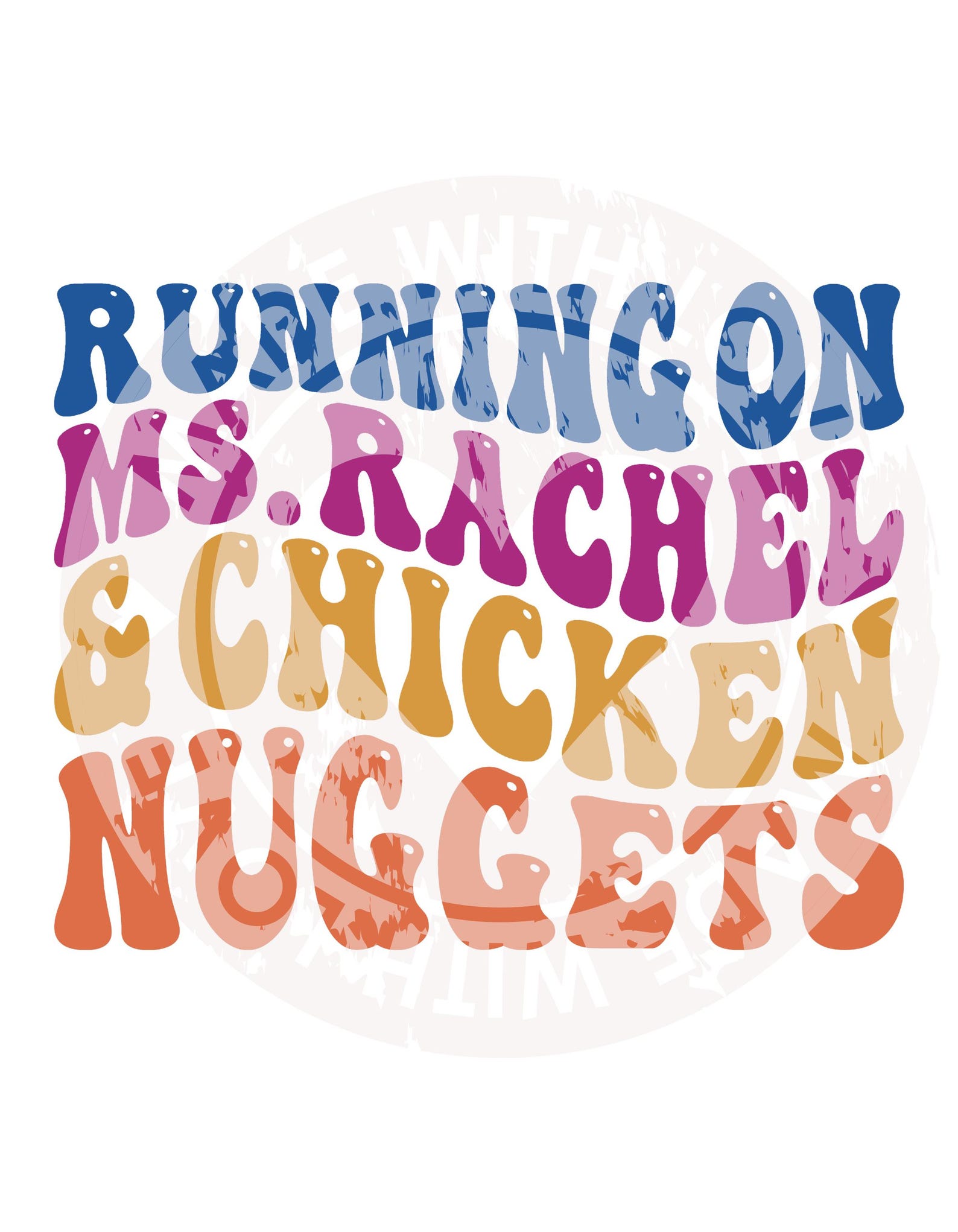 Running on Ms Rachel & Chicken Nuggets - Etsy