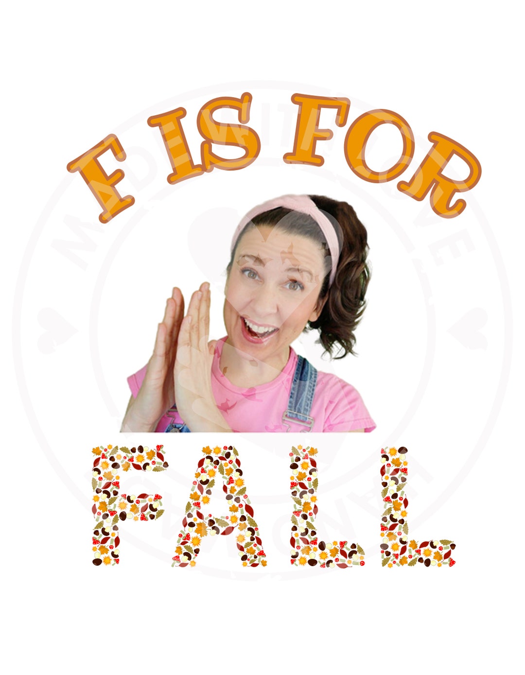 Ms Rachel F is for Fall PNG T Shirt Design - Etsy