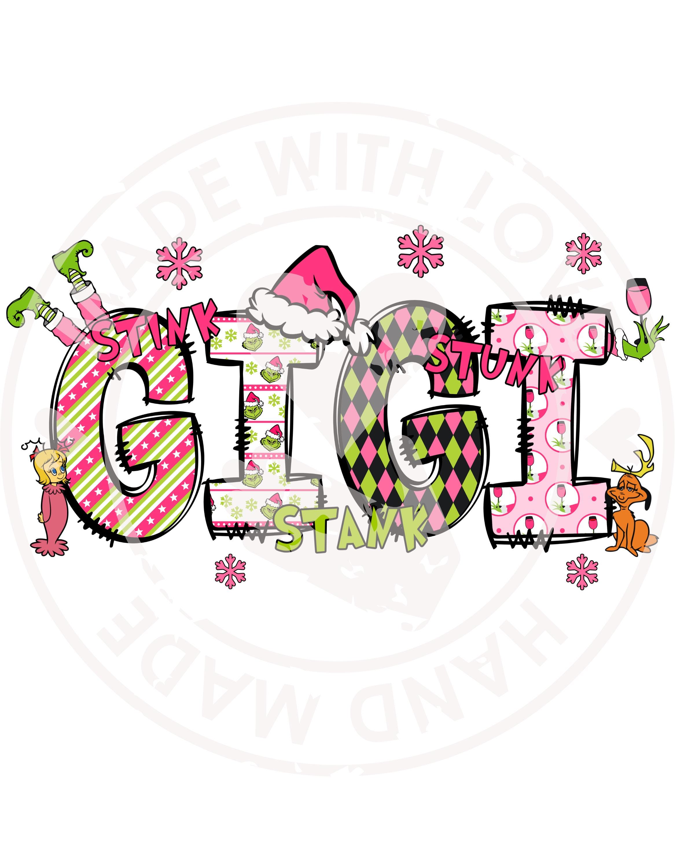 GIGI Grinch PNG for Shirt - Etsy