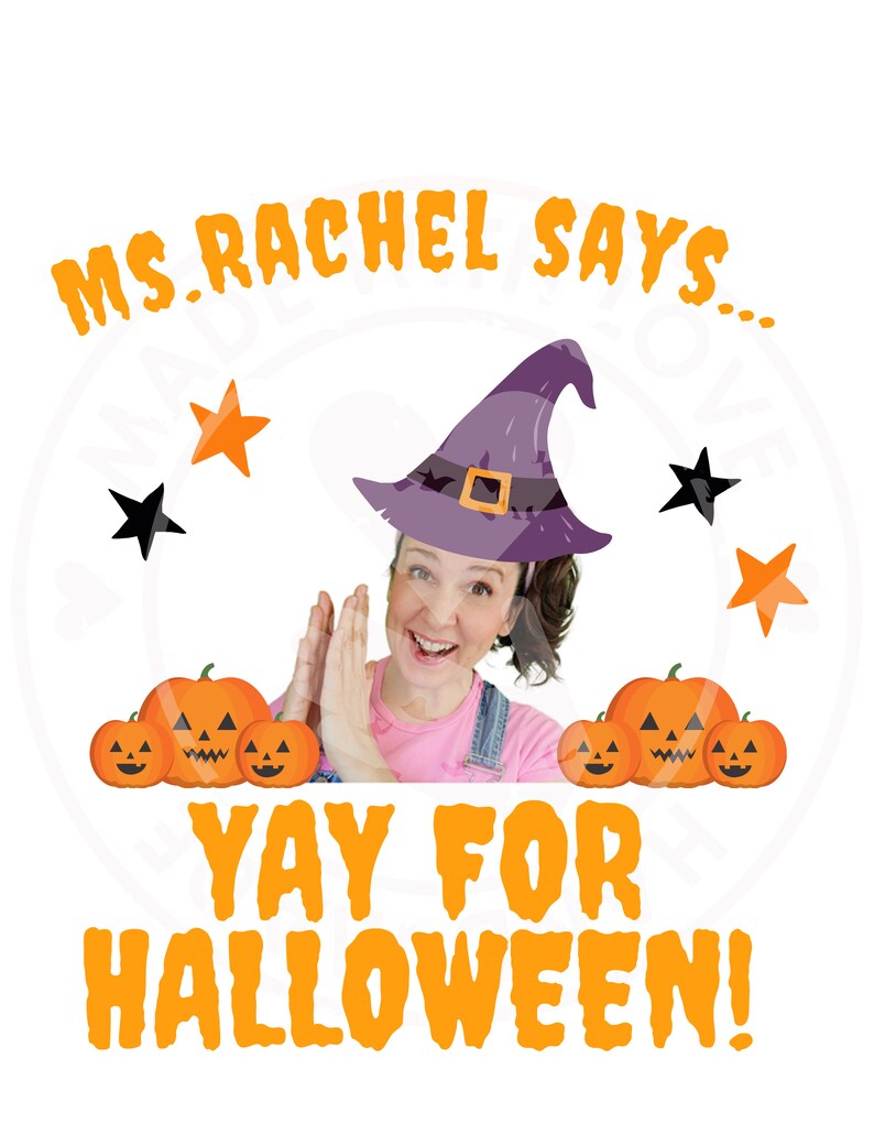 Ms Rachel Says Yay for Halloween, Spooky Season, PNG Bundle, 3 Designs ...