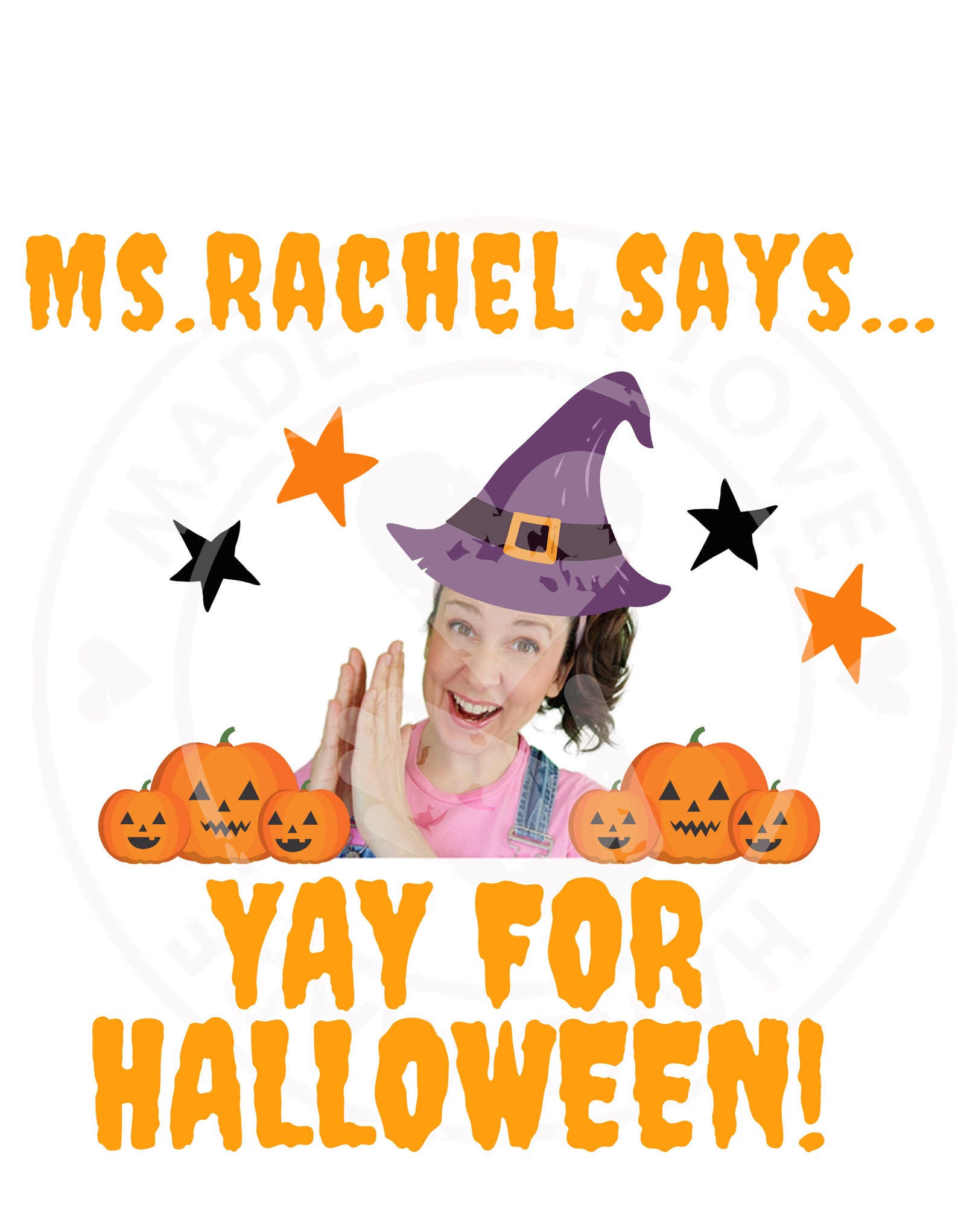 Ms Rachel Says Yay for Halloween, Spooky Season, PNG Bundle, 3 Designs ...