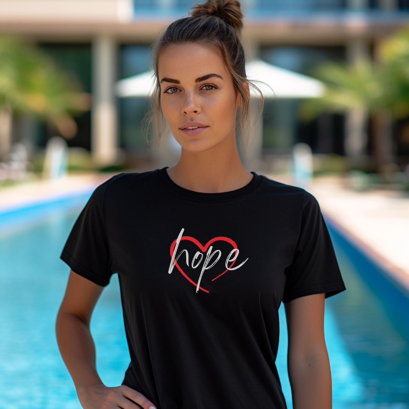 Hope T-shirt, Hope and Heart Tee, Positive Shirt, Motivational Shirt ...