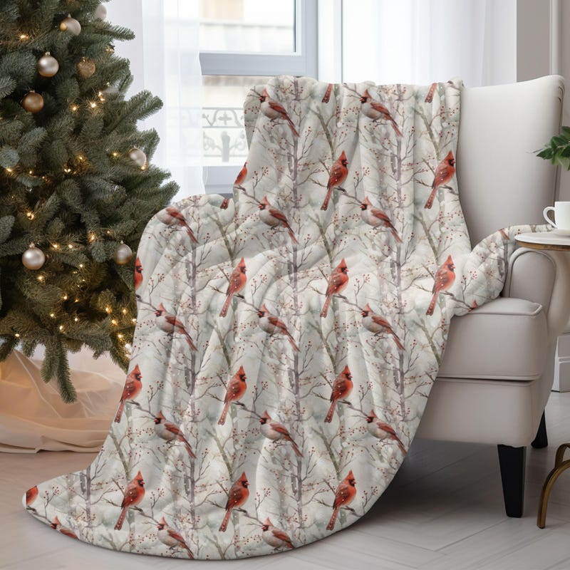 Cardinal Blankets and Throws - Etsy