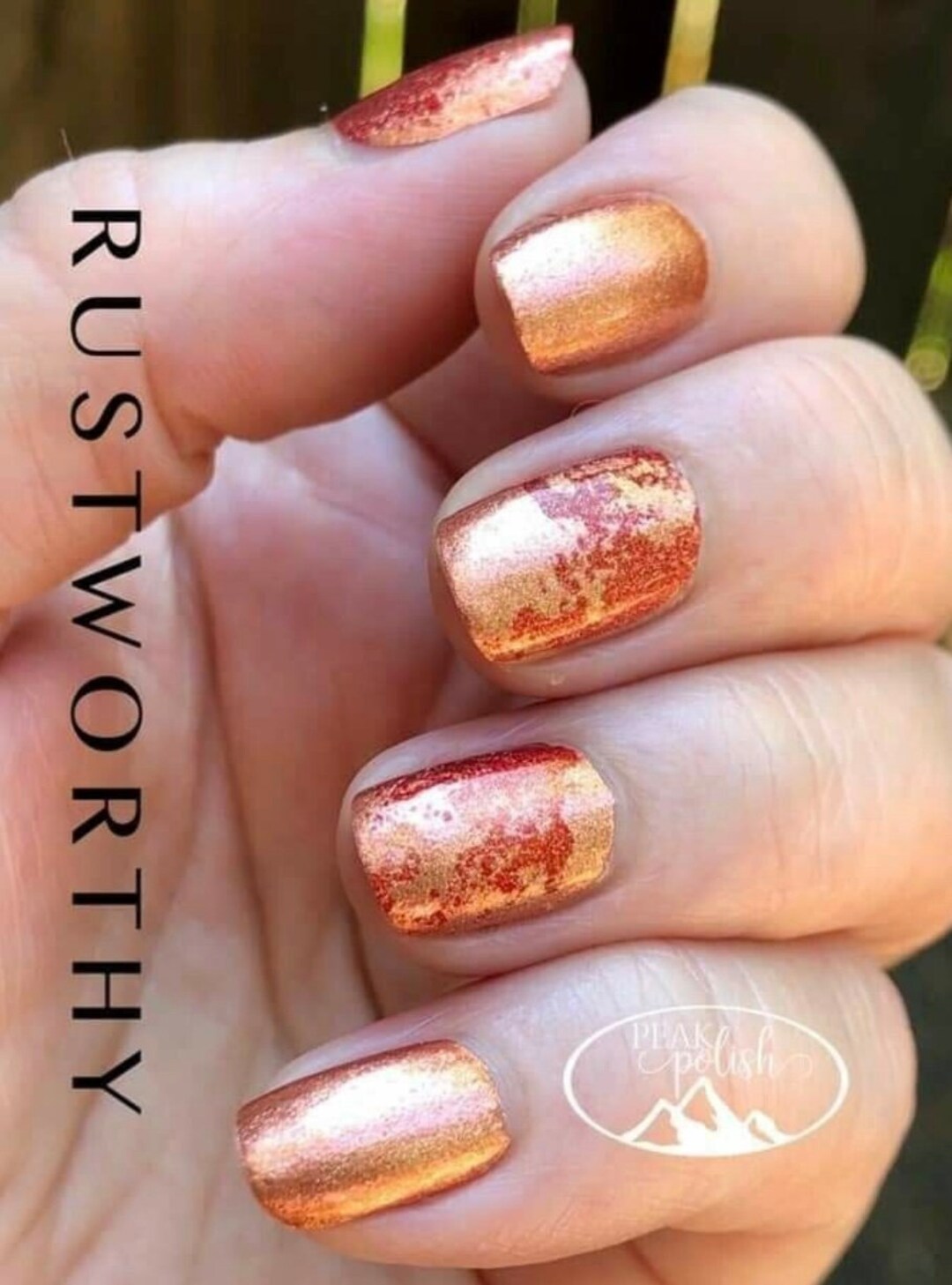 Rustworthy Real Nail Polish Strips - Color Street Press Ons - Etsy